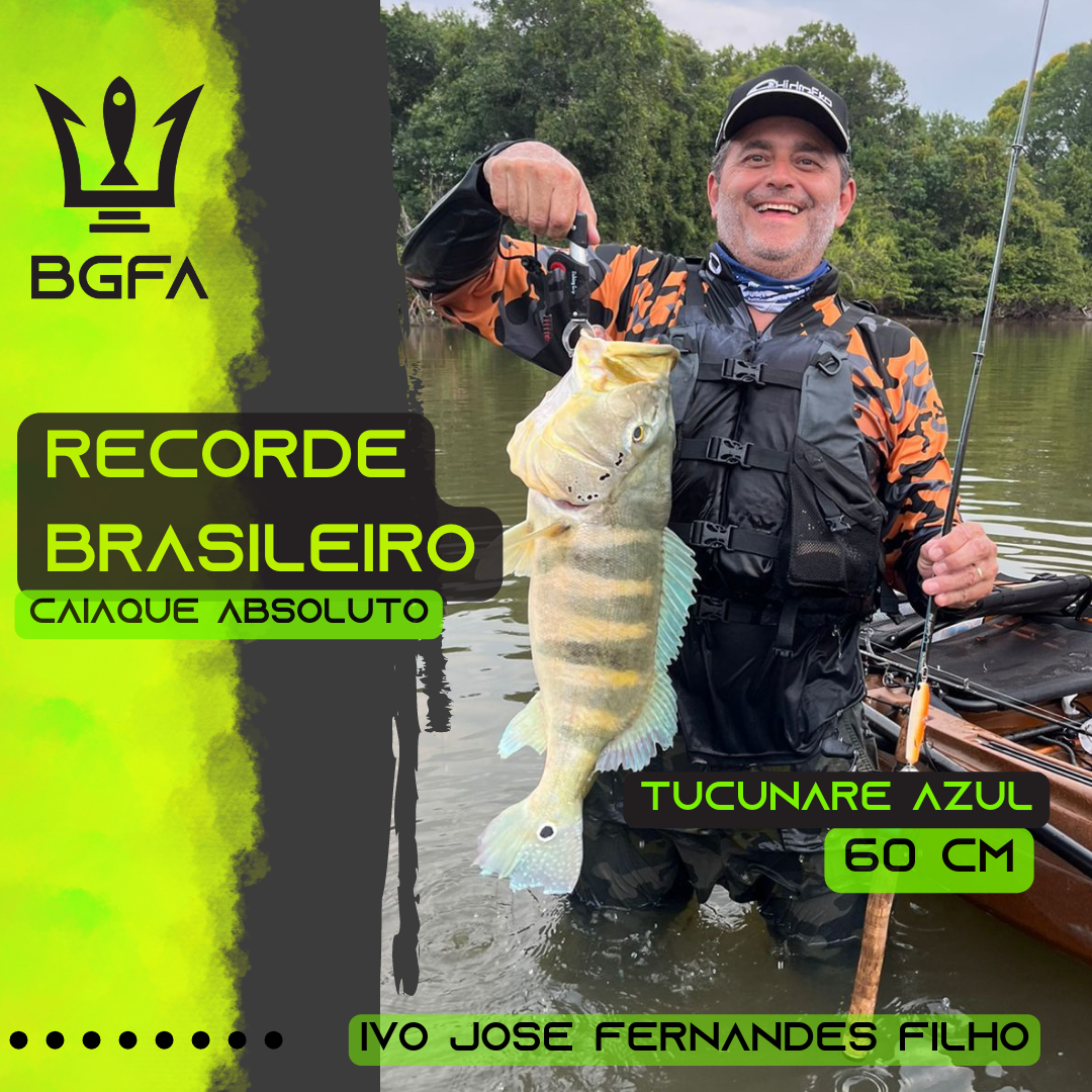 Brasileiro Caiaque Absoluto Masculino Tucunaré Azul BATIDO – BGFA Recordes